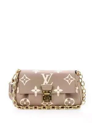 LOUIS VUITTON Favorite Nm Handbag Bicolor Monogram Empreinte Giant Shoulder Bag - Neutrals