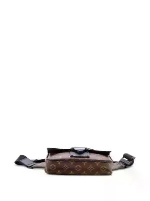 LOUIS VUITTON Monogram Canvas Lock Sling Bag - Black
