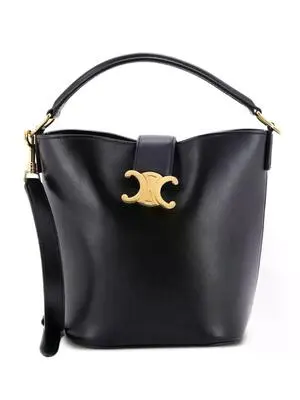 Celine Small Bucket Bag In Leather - Black