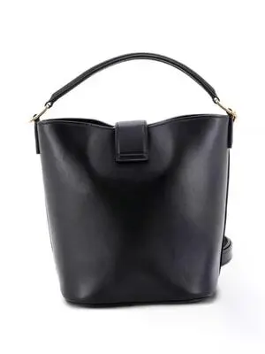 Celine Small Bucket Bag In Leather - Black