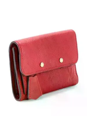 LOUIS VUITTON Pont Neuf Wallet Monogram Empreinte Leather Compact Small Wallets - Red