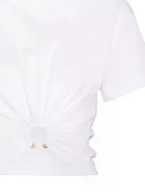 Rabanne Ring-detail Cropped T-shirt