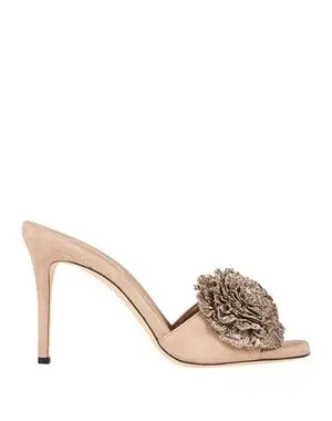 SERENA UZIYEL Sandals Blush Size Leather - Pink