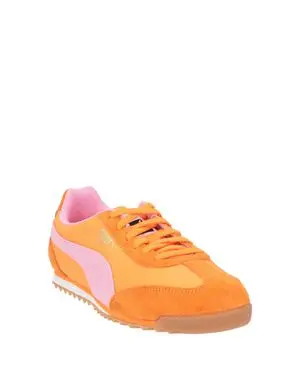 PUMA Arizona Nylon Sneakers With Cowhide And Textile Fibers - Orange