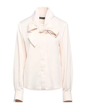 KAOS Satin Shirt With Detachable Application - Ivory