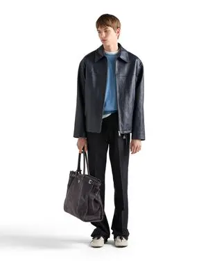 Prada Nappa Leather Jacket With Vintage Treatment