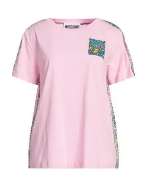 Moschino T-shirt Turquoise Size Cotton - Pink