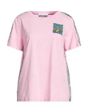 Moschino T-shirt Turquoise Size Cotton - Pink
