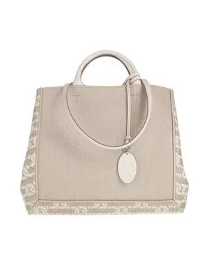 TOD'S Handbag Textile Fibers, Leather - Beige