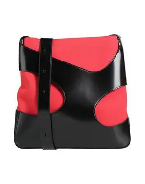 FERRAGAMO Cross-body Bag Calfskin, Nylon, Cotton - Red