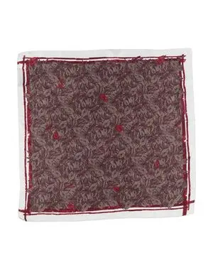 Zegna Scarf Burgundy Silk - Red