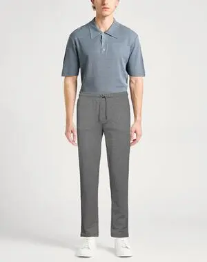 Emporio Armani Midnight Cotton, Polyester, Elastane Tapered Leg Sweatpants - Grey