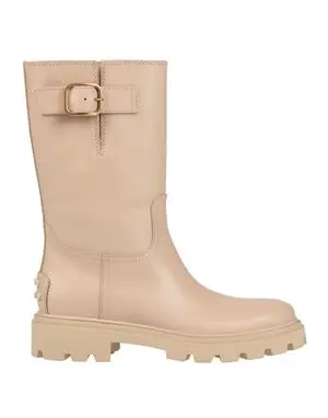 TOD'S Ankle Boots Military Size Leather - Beige