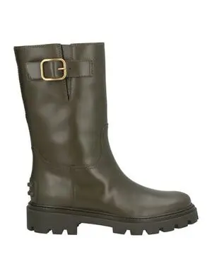 TOD'S Ankle Boots Military Size Leather - Green