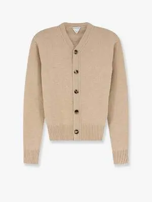 Bottega Veneta Cashmere Blend Cardigan - Beige