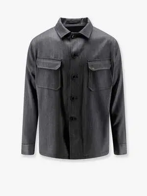 Tagliatore Calvin Virgin Wool Shirt/jacket - Grey