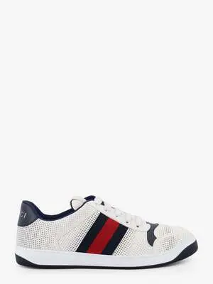 Gucci Screener Leather Sneakers - White