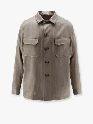 Tagliatore Calvin Stretch Wool Shirt Jacket