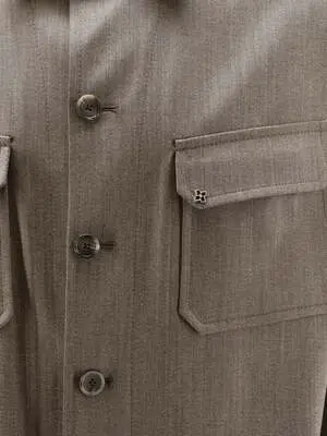 Tagliatore Calvin Stretch Wool Shirt Jacket