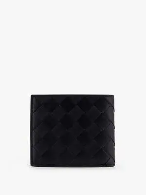 Bottega Veneta Leather Wallet With Intrecciato Pattern