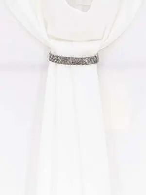 Brunello Cucinelli Cotton Blend Shirt With Monili Detail - White