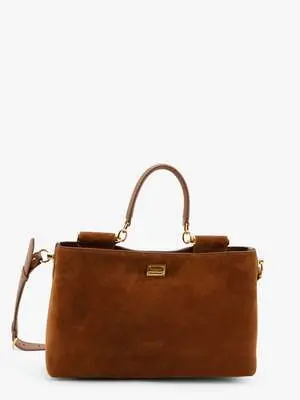 Dolce & Gabbana Vittoria Suede Crossbody Bag - Brown