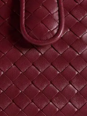 Bottega Veneta Lauren 1980 Intrecciato Leather Handbag - Purple