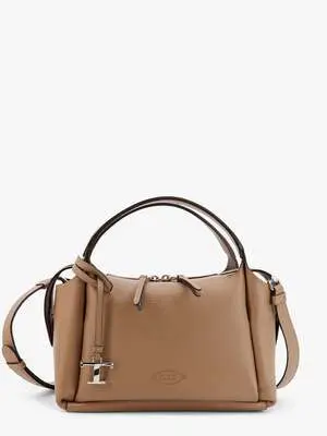 TOD'S Apa Leather Crossbody Bag - Brown