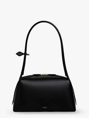 Alaïa Bouledogue Leather Shoulder Bag - Black
