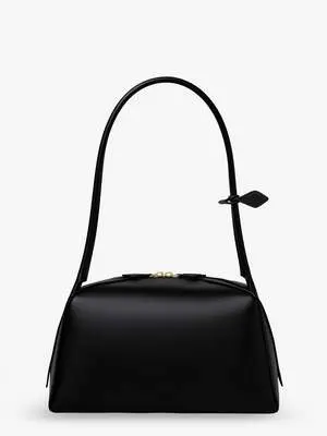 Alaïa Bouledogue Leather Shoulder Bag - Black
