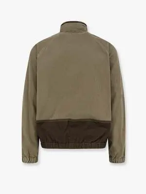 Stone Island Organic Cotton Jacket With Nylon Hood