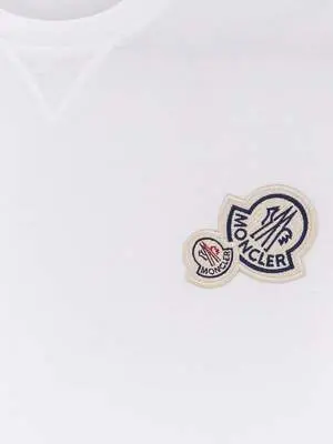 Moncler Cotton Tshirt With Logo Patch