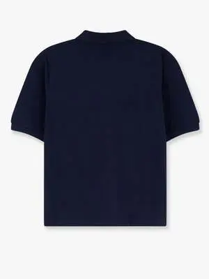 Miu Miu Cotton Polo Shirt With Front Embroidered Logo