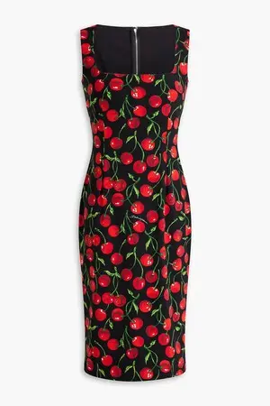 Dolce & Gabbana Printed Stretch-jersey Knee-length Dress