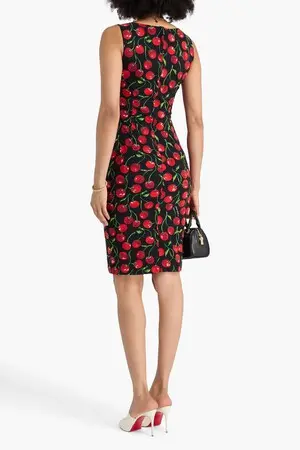 Dolce & Gabbana Printed Stretch-jersey Knee-length Dress