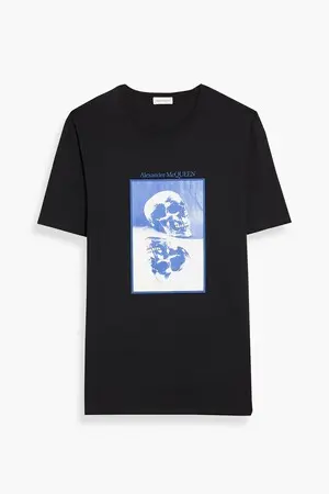 Alexander McQueen Printed Cottonjersey Tshirt