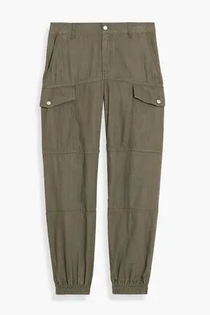 Alexander McQueen Tapered Twill Cargo Pants - Army Green