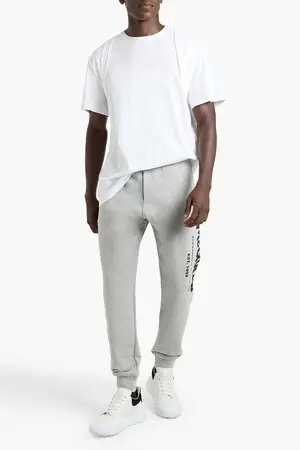 Alexander McQueen Paneled Cottonjersey Tshirt