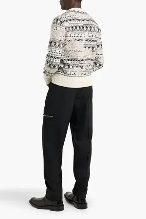 Alexander McQueen Jacquardknit Wool Sweater