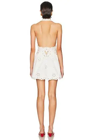 Retrofete Beranice Eyelet Poplin Dress - Ivory