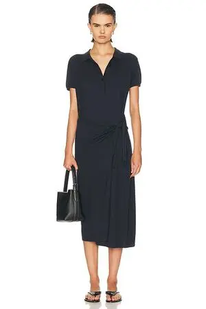 LISA YANG Anthea Dress - Navy
