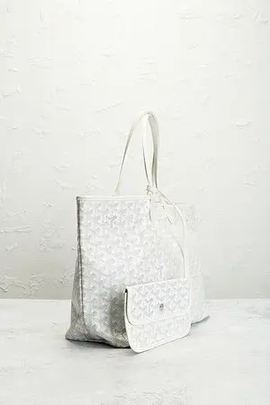 Goyard Saint Louis Pm Tote Bag - White