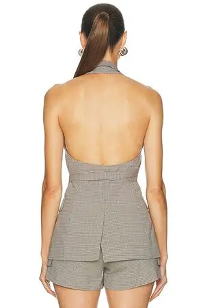 Monse Cross Lapel Vest Jacket