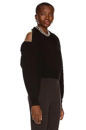 Alexander Wang Over The Shoulder Illusion Tulle Sweater