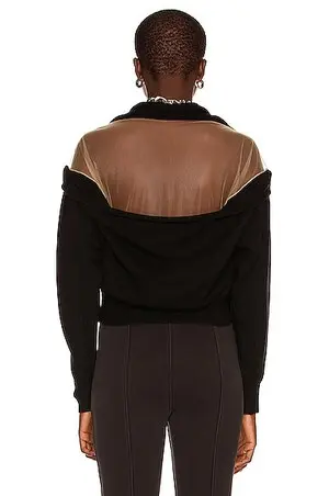 Alexander Wang Over The Shoulder Illusion Tulle Sweater