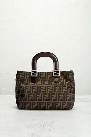 Fendi Zucca Canvas Handbag