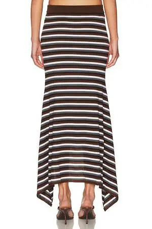 Monse Stripe Cascade Skirt