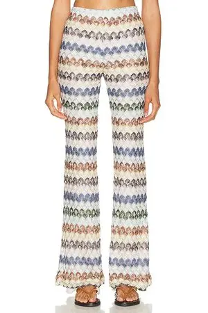 Missoni Metallic Knit Flare Pants