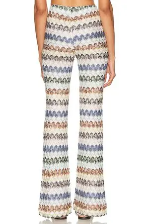 Missoni Metallic Knit Flare Pants