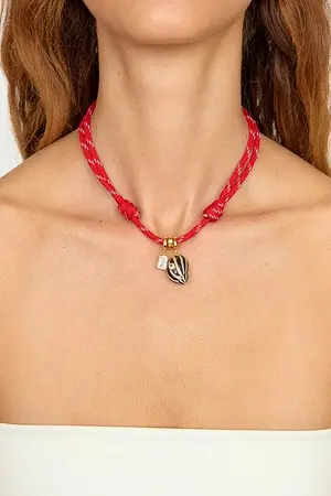 Éliou Marais Necklace With Shell And Crystal Embellishments